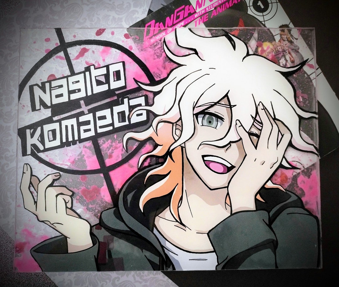 Nagito Komaeda DANGANRONPA 8 X 10in Plexiglass Painting, Glow in the ...