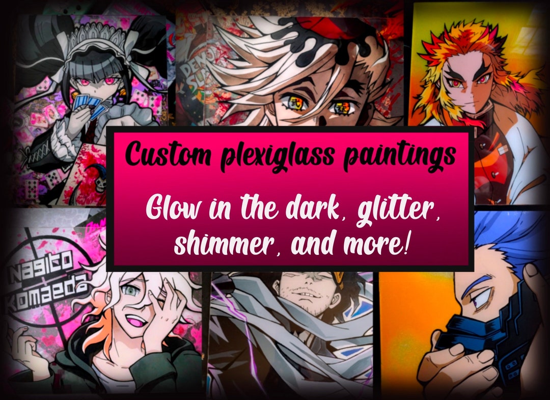 Custom Anime Acrylic Glass Paintings - Etsy