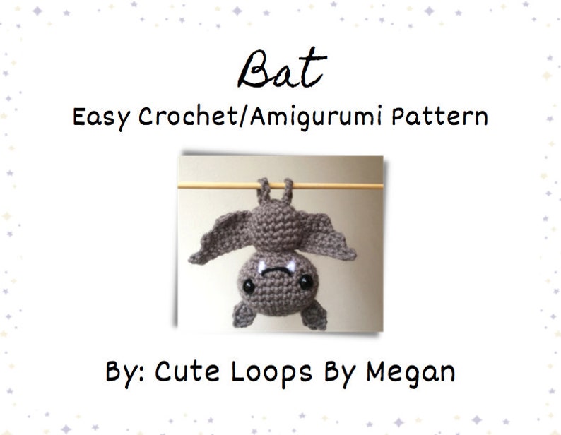 Bat Crochet Plush/amigurumi PDF Pattern | Etsy