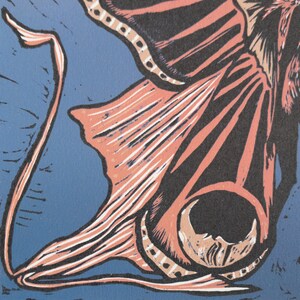 Luna Original Handmade Woodcut Print - Etsy