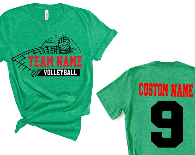Personalized Volleyball Spirit Shirts, Customized With Your Mascot and ...