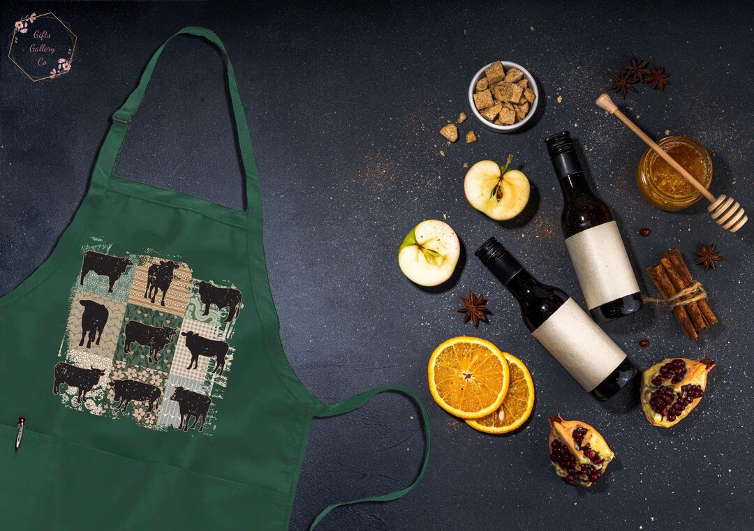 Highland Cow, Chef Apron, Highland Cow Gifts, Kitchen Apron, Baking ...