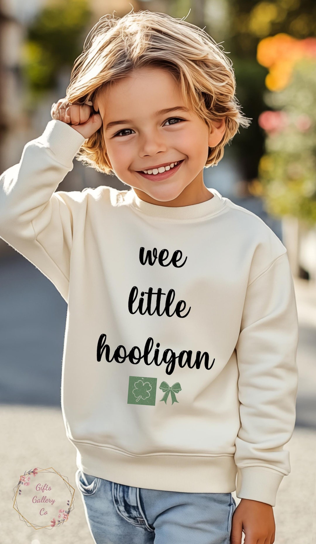 Wee Little Hooligan Toddler Sweatshirt, St Patrick's Day Kids Pullover ...