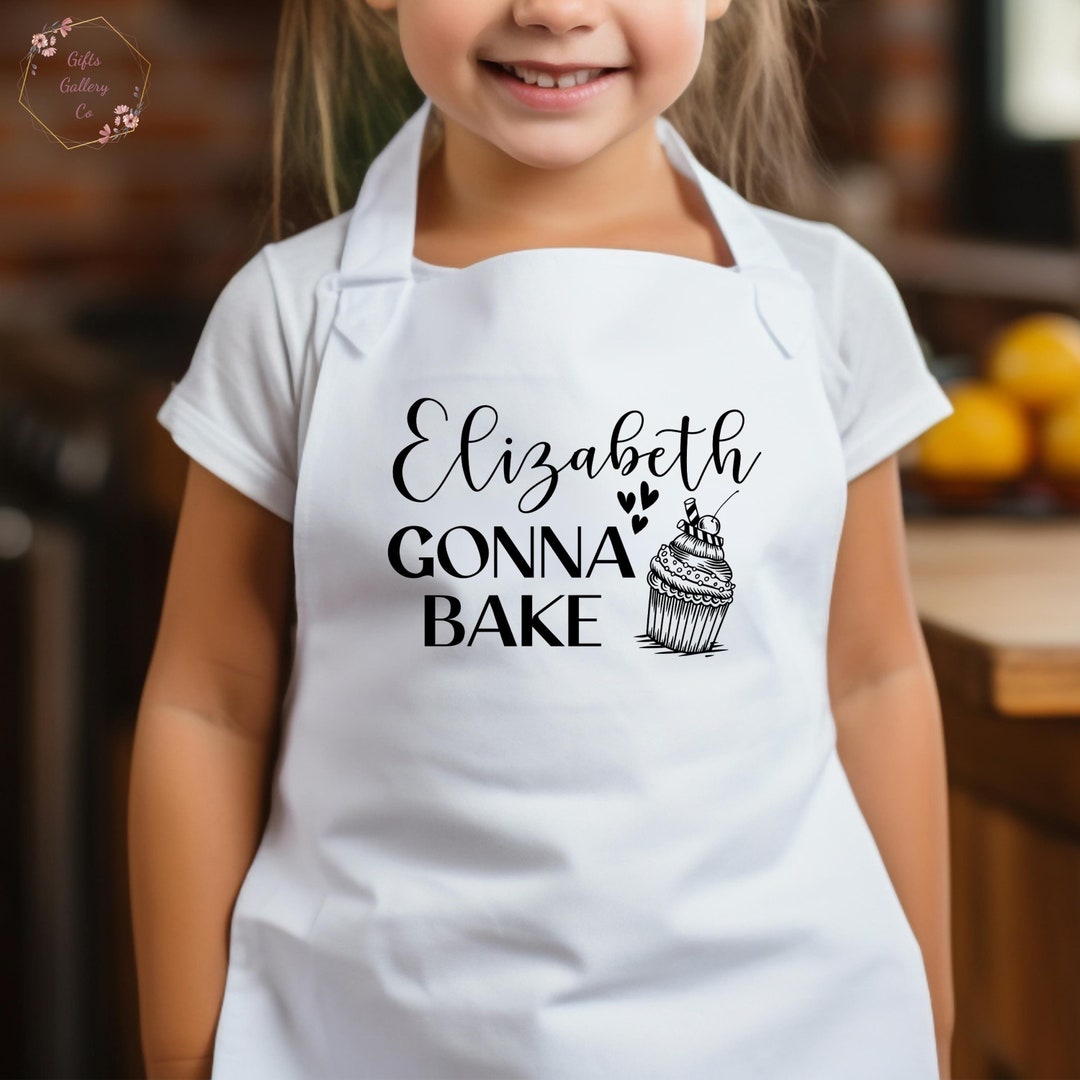 Personalized Gonna Bake Apron, Customized Apron, Printed Kitchen Apron ...