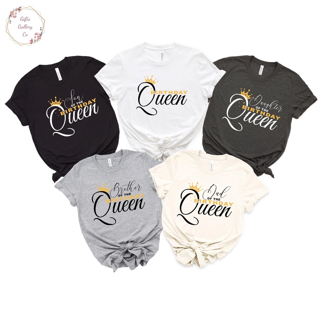 Personalized Birthday Queen Shirt-queen Theme Custom Tee for Birthday ...