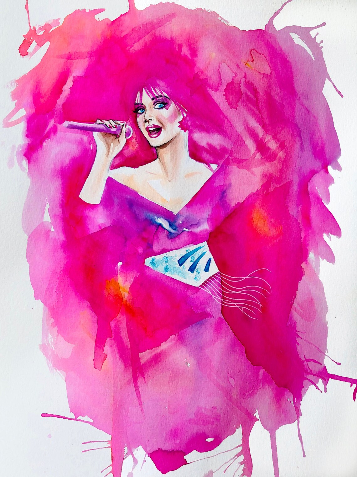 Jem Neon Pink Etsy