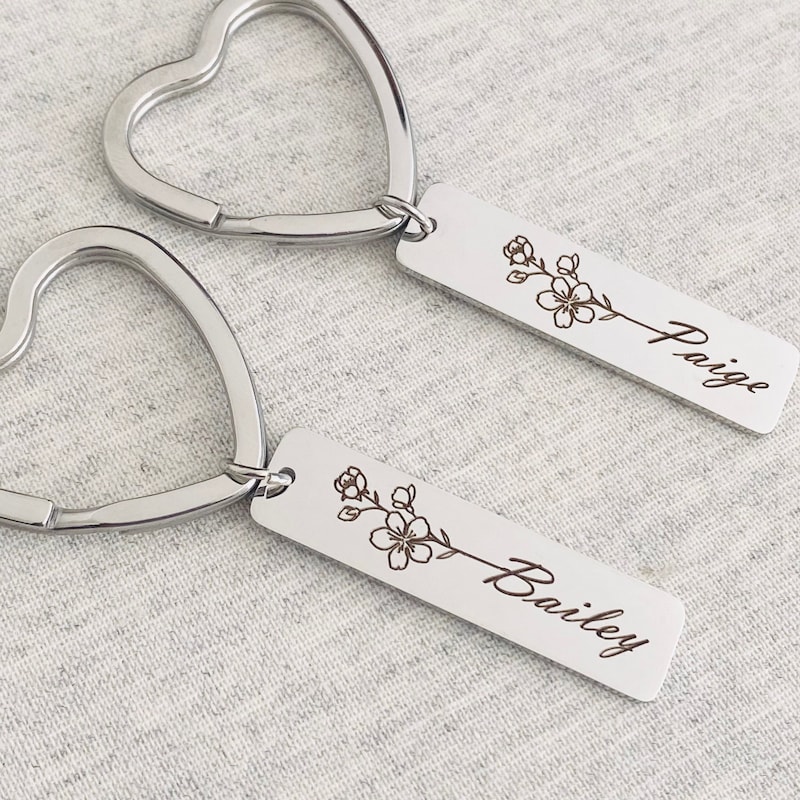 Flower Keychain - Etsy