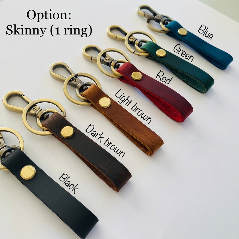 Personalized Leather Keychain Customized Leather Keychain - Etsy