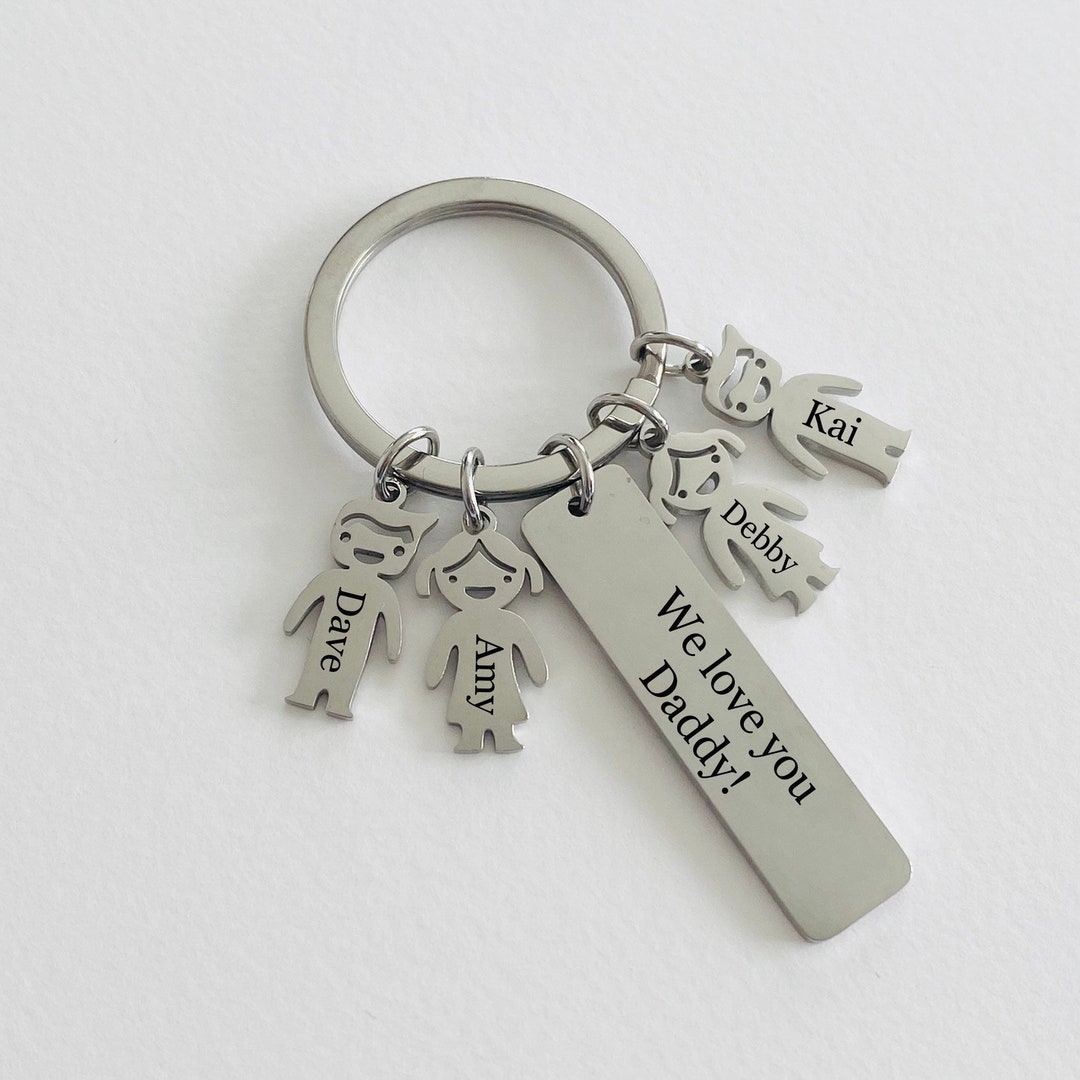 Family Keychain Children Keychain Personalized Keychain - Etsy