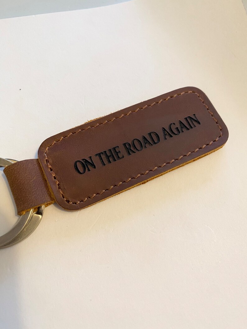 Personalized Leather Keychain Customized Leather Keychain - Etsy