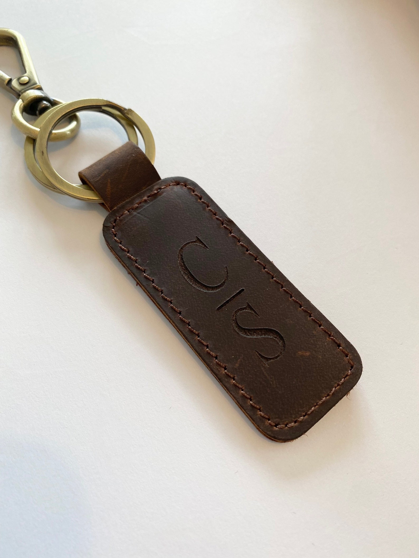 Personalized Leather Keychain Customized Leather Keychain - Etsy