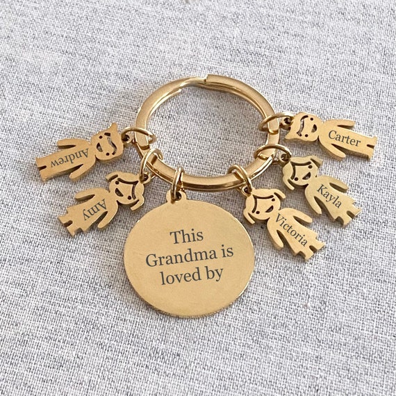 Family Keychain Children Keychain Personalized Keychain - Etsy