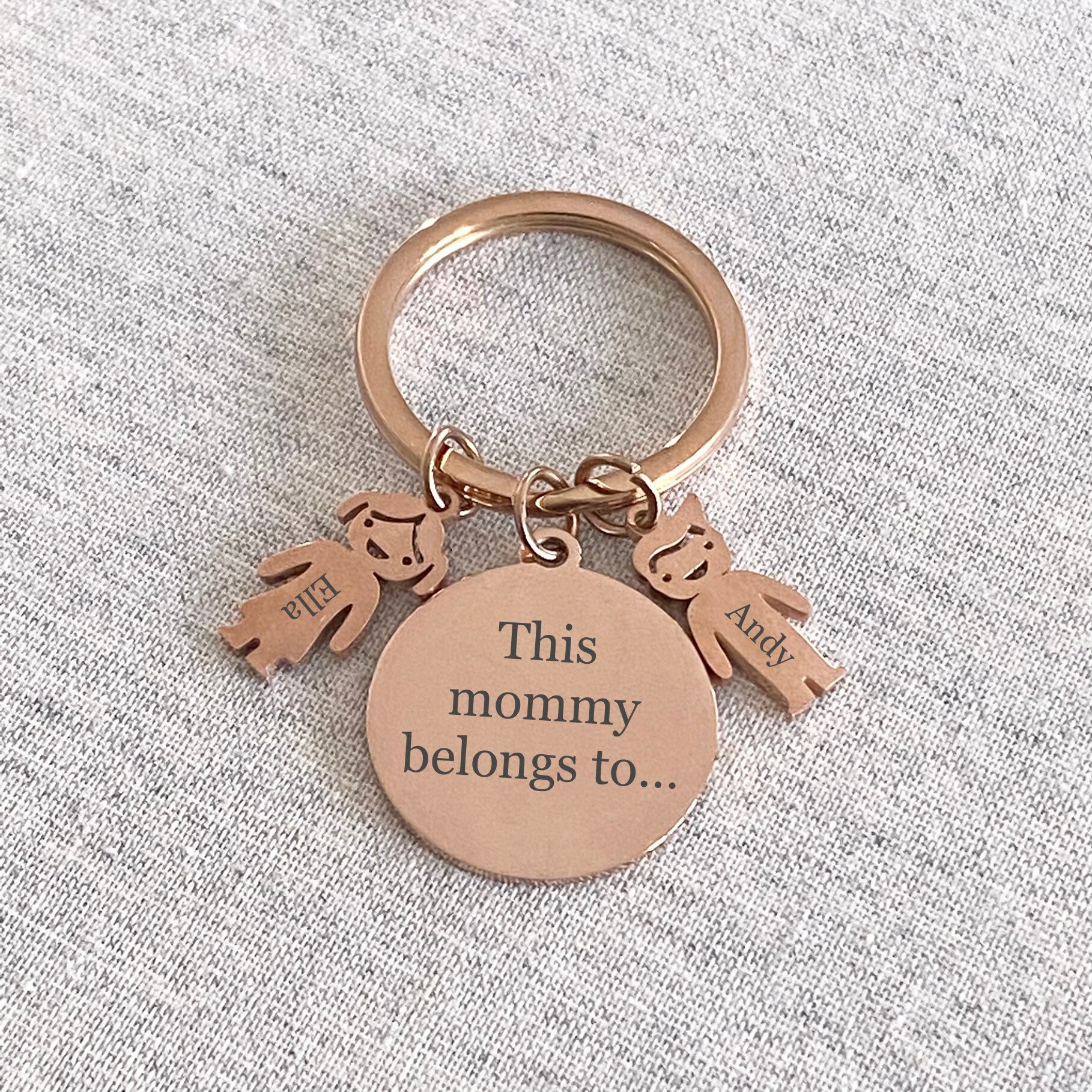 Family Keychain Children Keychain Personalized Keychain - Etsy