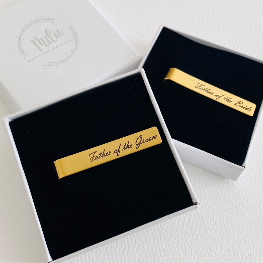 Personalized Tie Clip Engraved Tie Clip Personalized Tie Bar Customized ...