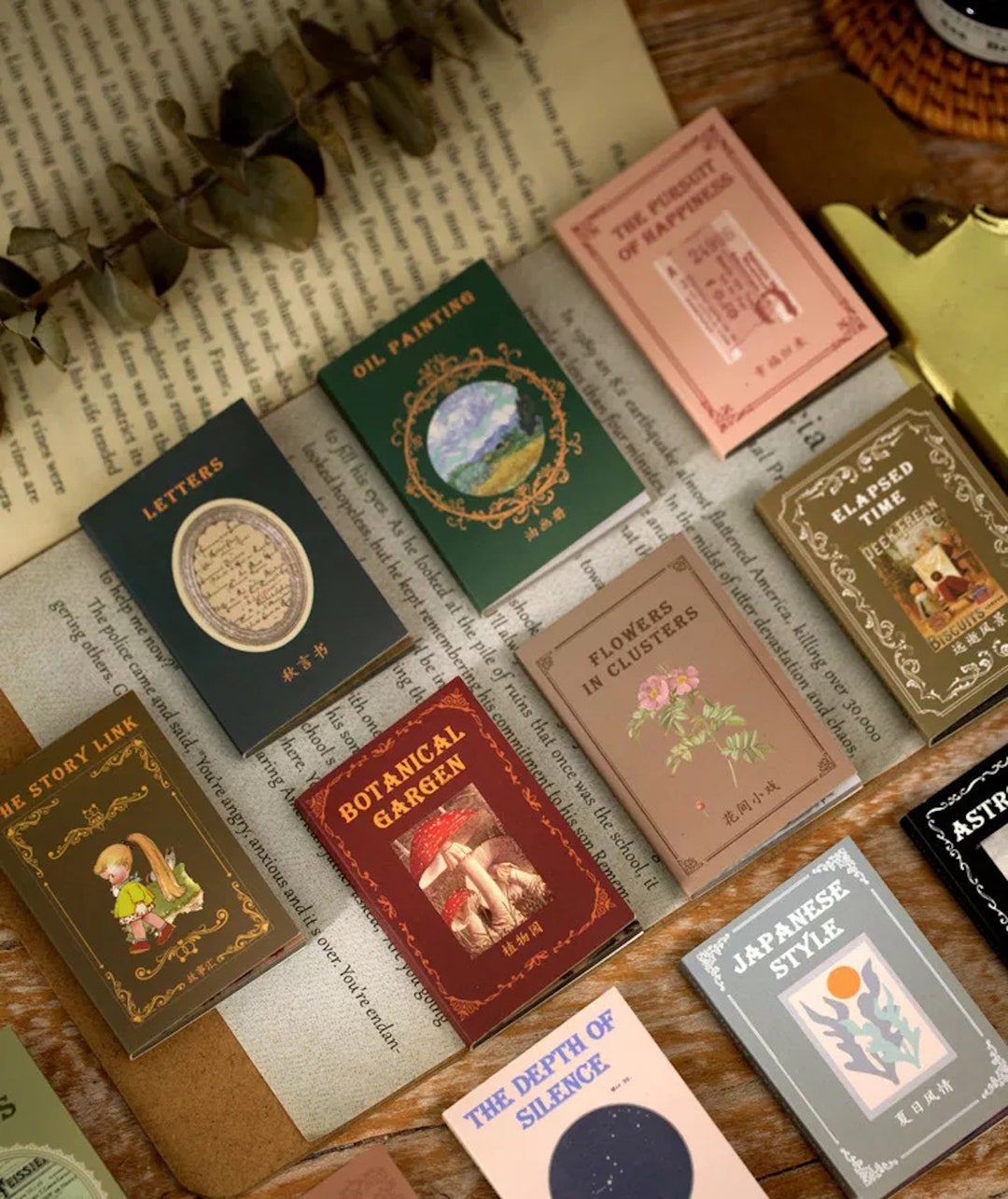 Mini Vintage Paper Books | 50 Pages per Set | 40mm*60mm | 3 Book ...