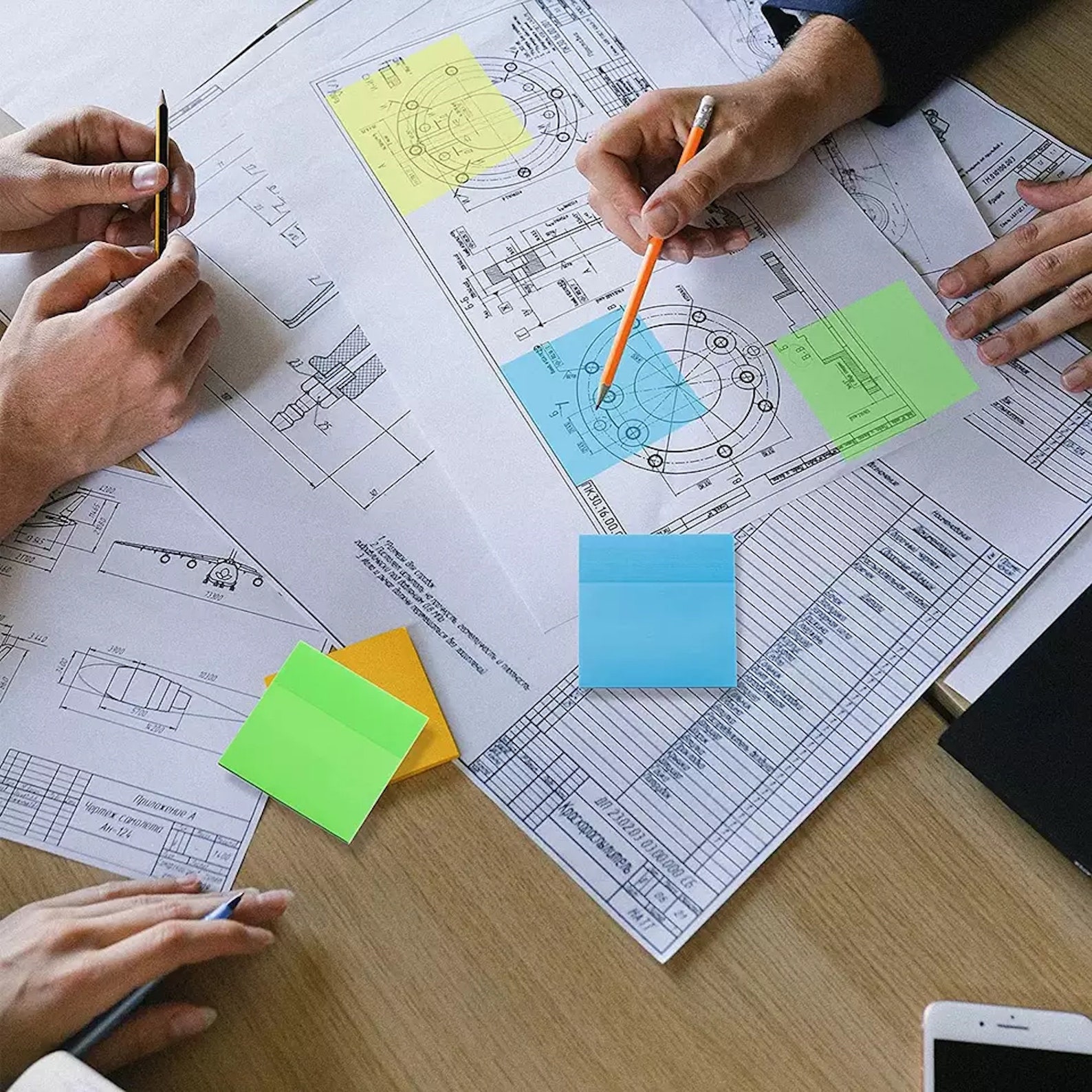 Transparent Sticky Notes | 7.5cm X 7.5 Cm | 6 Color Options | Buy All ...