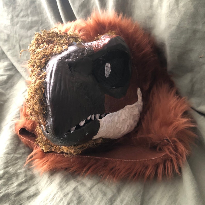 MQ Fursuit/dino Mask Head and Tail Raptor Mask Premade - Etsy