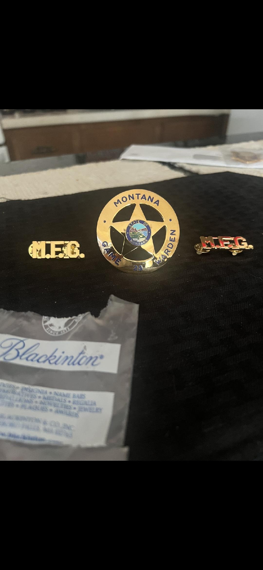 Montana State Game Warden Badge and Collar Brass - Etsy