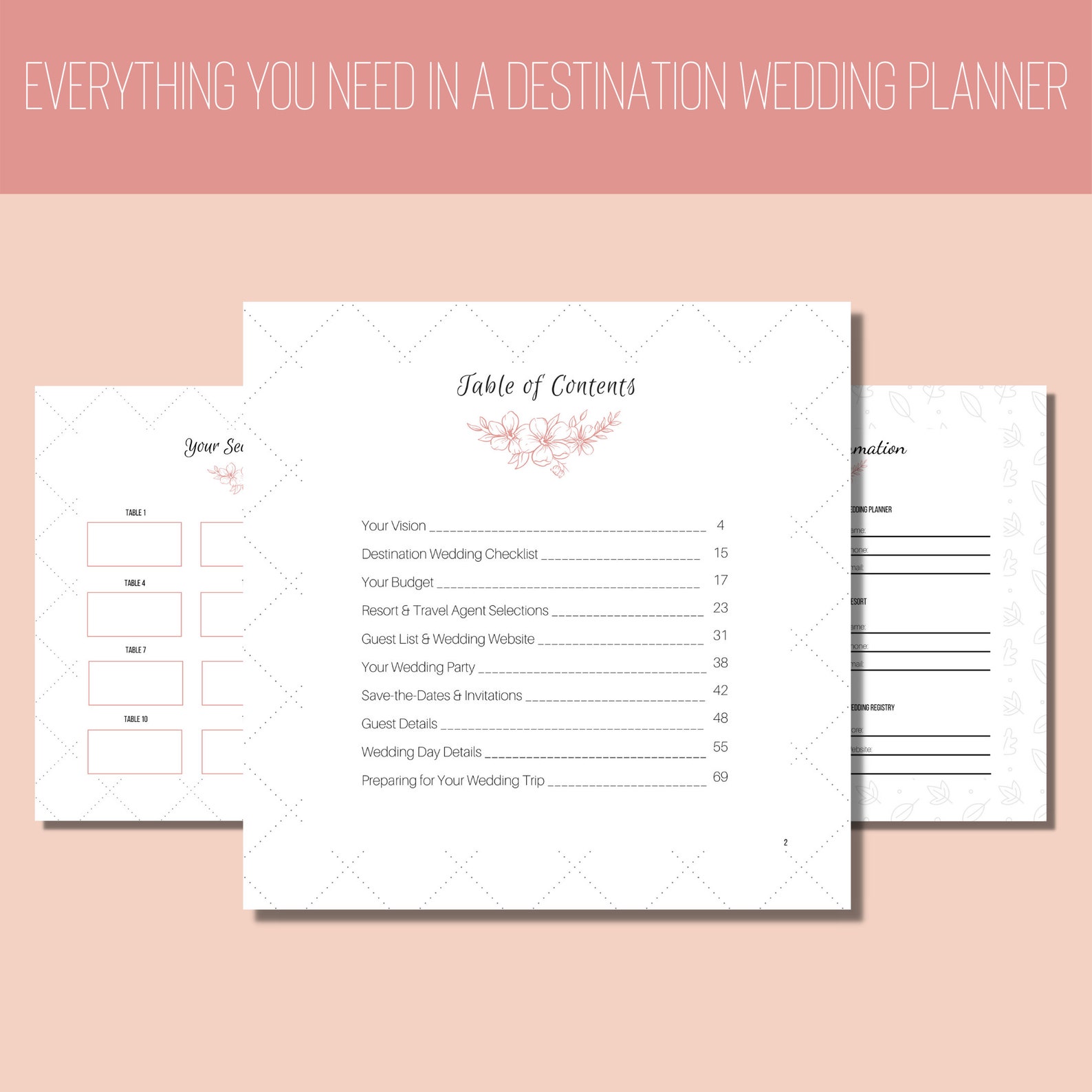 Printable Destination Wedding Planner - Etsy