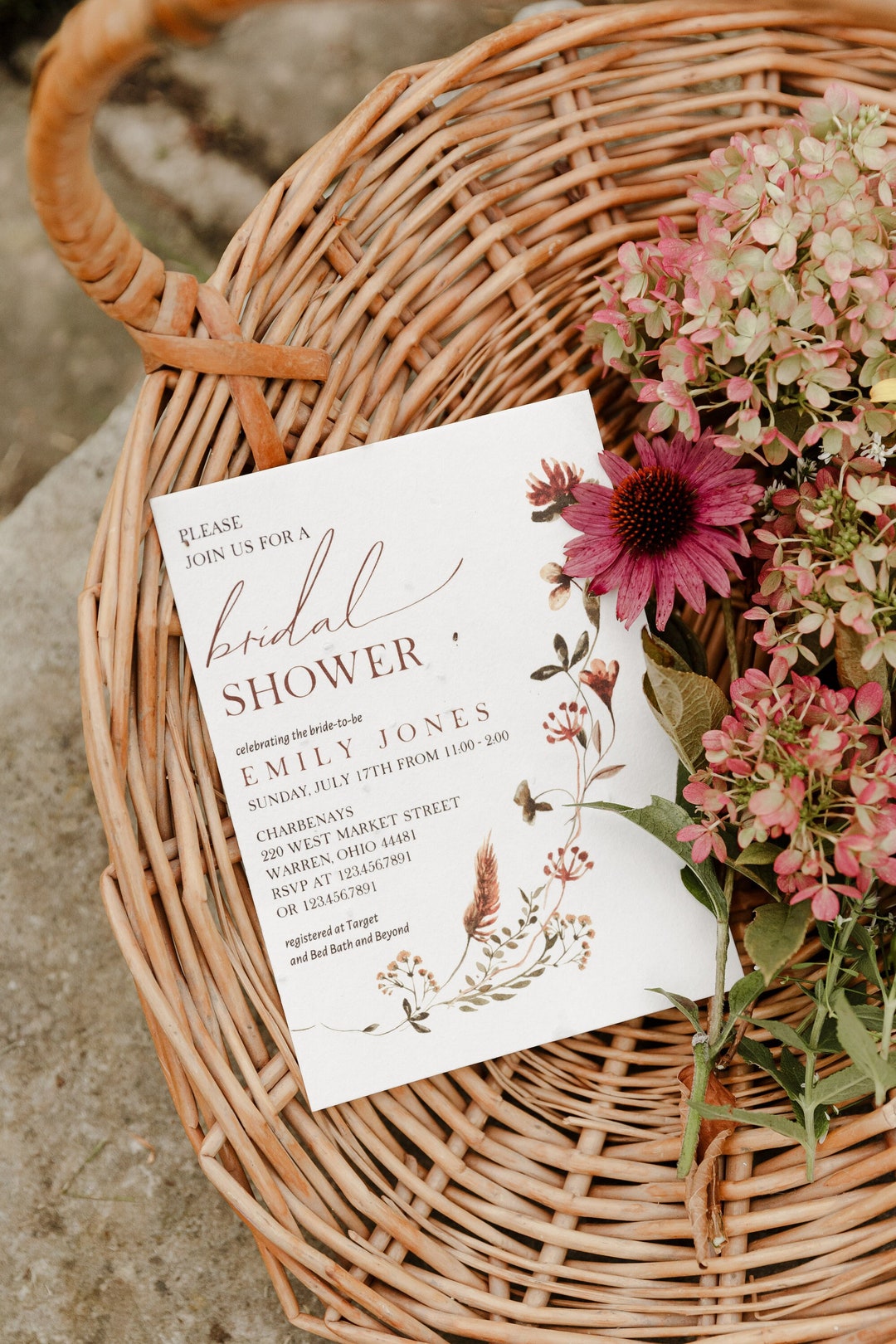 Seed Paper, Custom Invitations, Plantable Invitations, Handmade, Bridal ...