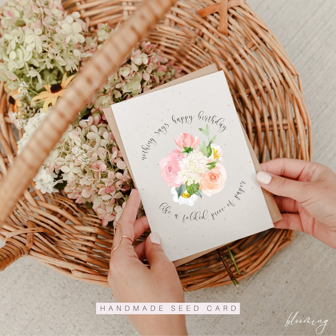 Seed Happy Birthday Card, Funny Birthday, 6x4", Greeting Card, Hand ...