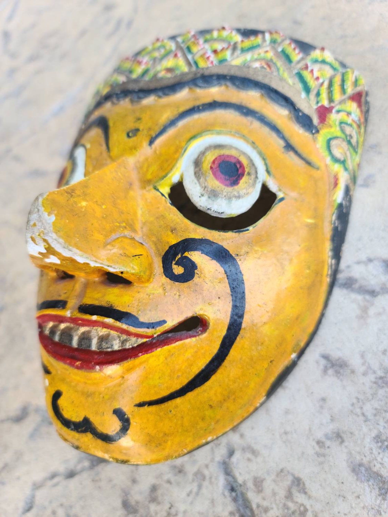 Antique 19th Century Indonesian Mask | Etsy