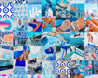 Blue Collage Kit | Etsy