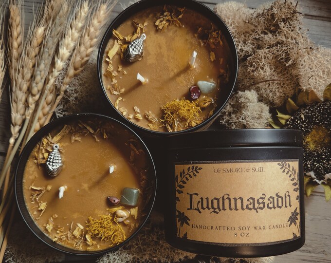 Lughnasadh Ritual Candle Lammas 8 Oz Soy Wax Witchcraft Sabbat Almond ...