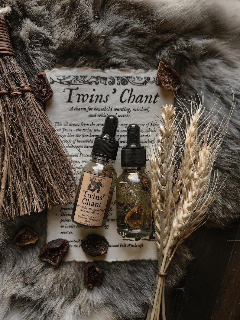 Twins’ Chant Ritual Oil – Folk Witchcraft for Household Warding ...