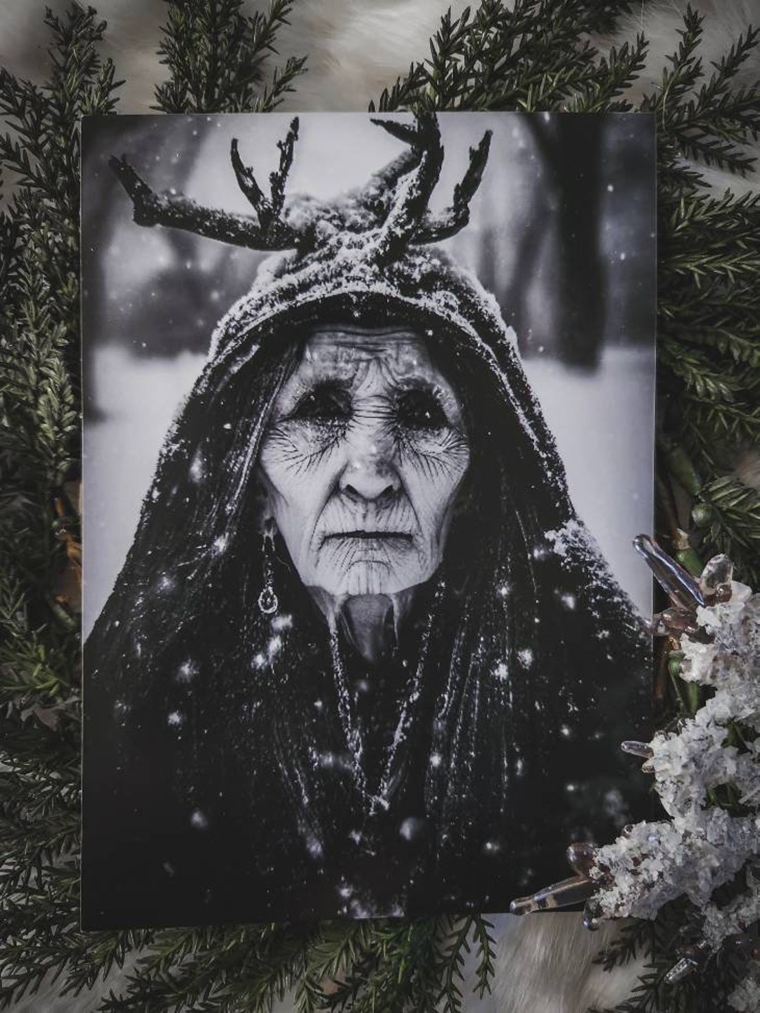 The Cailleach Arrives - Art Print - Yule - Winter Solstice - Crone ...
