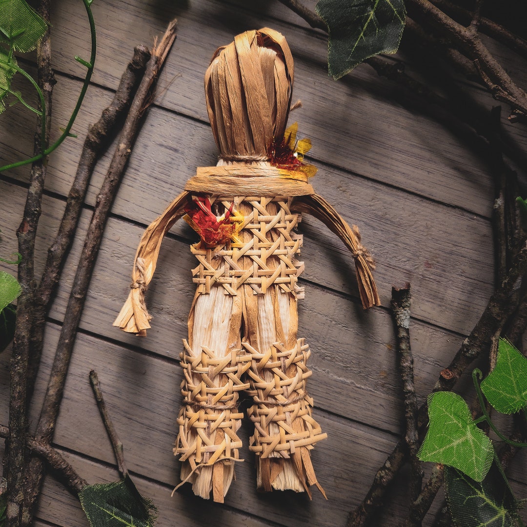 Wicker Man Poppet - May Day - Corn Husk Doll - Witchcraft - Beltane ...