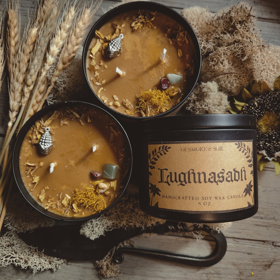 Lughnasadh Ritual Candle Lammas 8 Oz Soy Wax Witchcraft Sabbat Almond ...