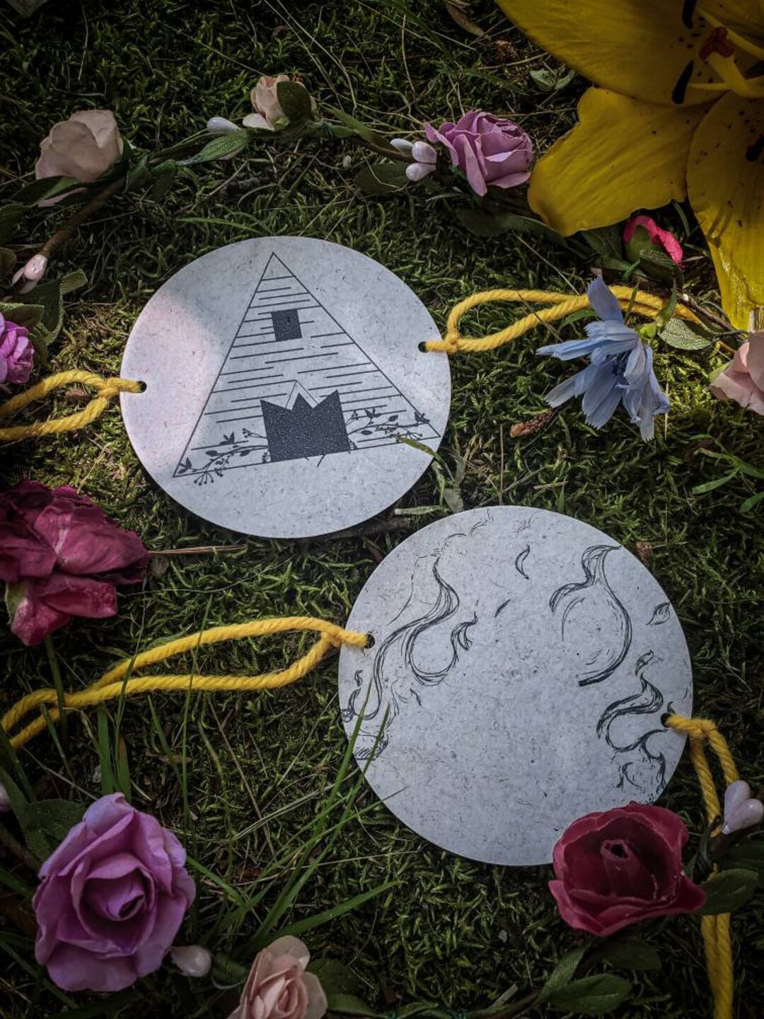 Midsummer Thaumatrope Midsommar Temple Optical Illusion Spinner Witch ...