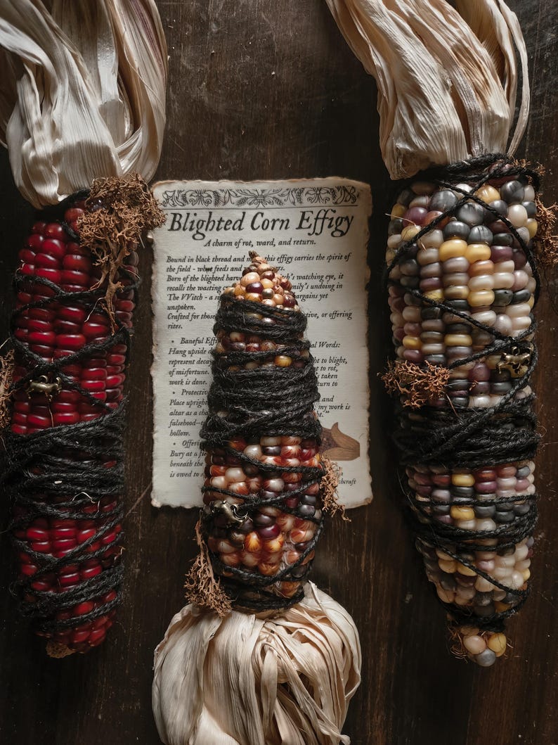 Blighted Corn Effigy – Folk Horror Corn Charm Inspired by the Vvitch - Etsy