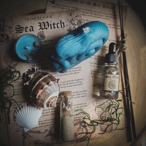 Sea Witch Ritual Set Ocean Witchcraft Altar Kit Water Siren Mermaid - Etsy