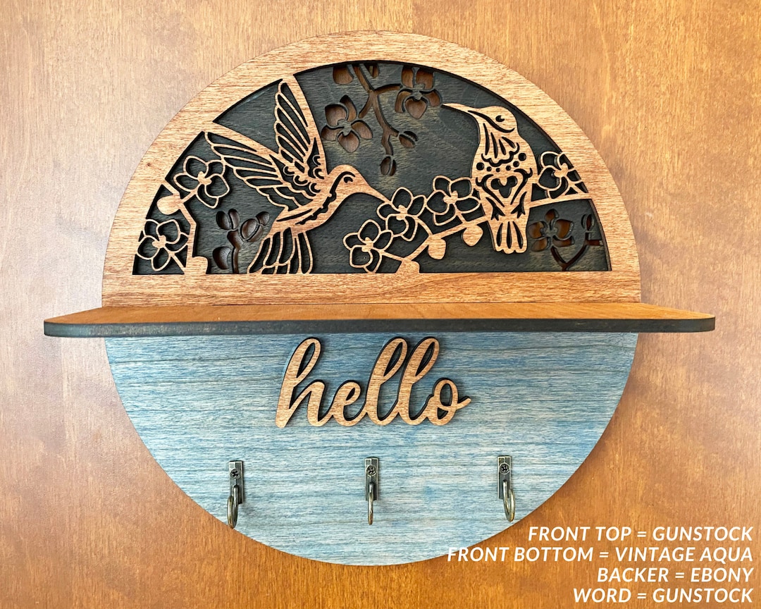 Custom Wall Key Holder | Bird Wall Key Hook | Hummingbird Key Holder ...