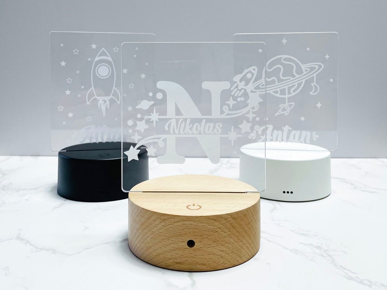 Space Theme LED Light, Monogram Light, Night Light, Nursery Light ...