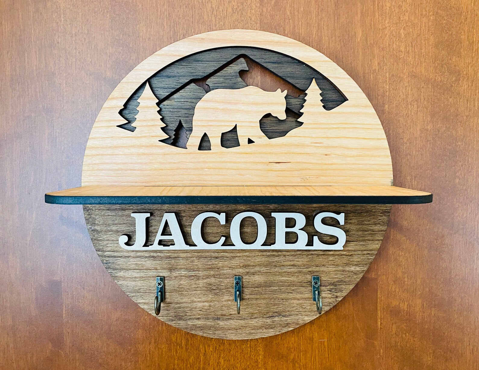 Custom Wall Key Holder Wall Key Hook Monogram Key Holder - Etsy