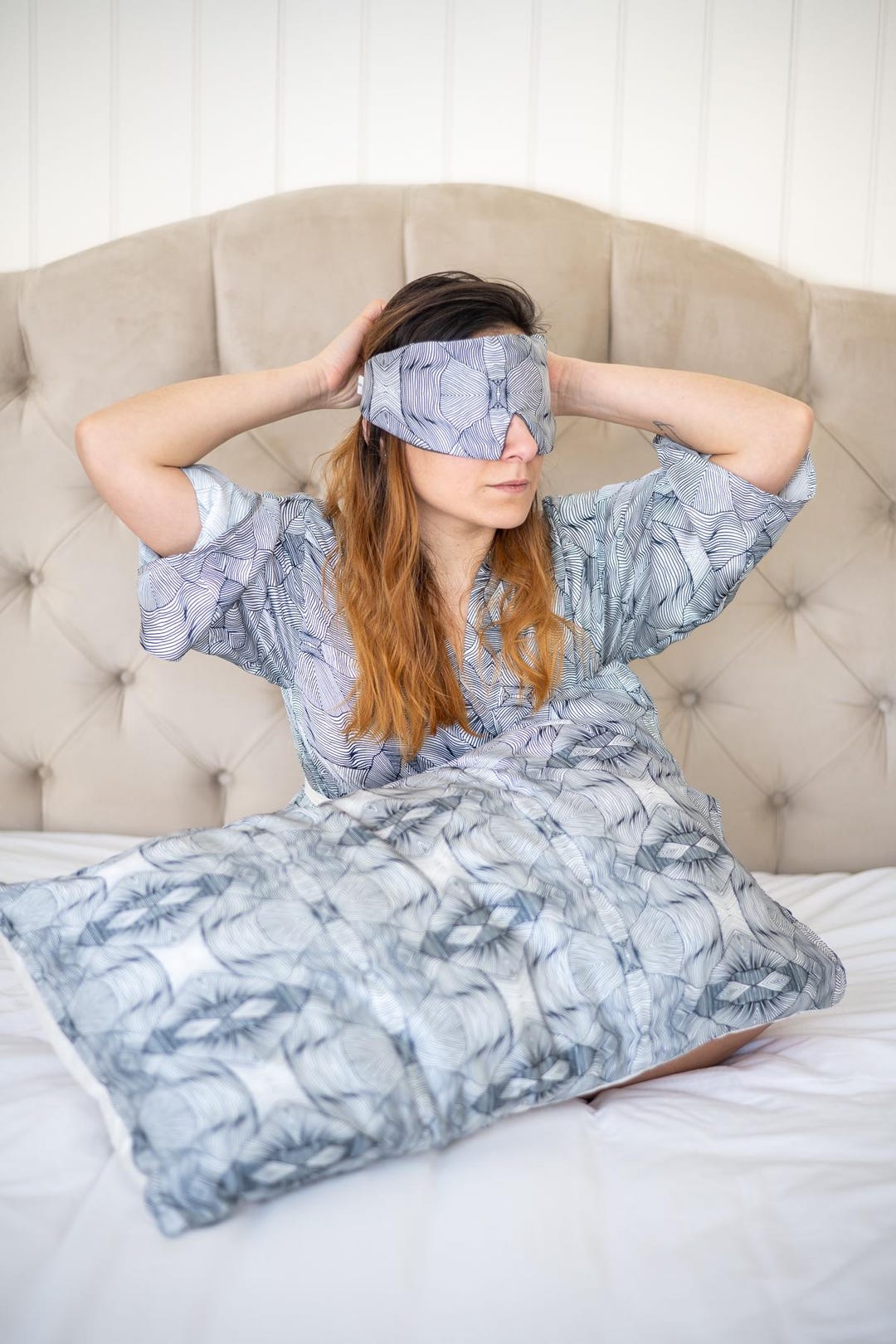Illusion Luxury Bamboo Silk Sleep Mask - Etsy
