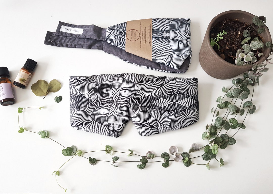 Reversible Illusion Bamboo Silk Sleep Mask, Gift for Him - Etsy