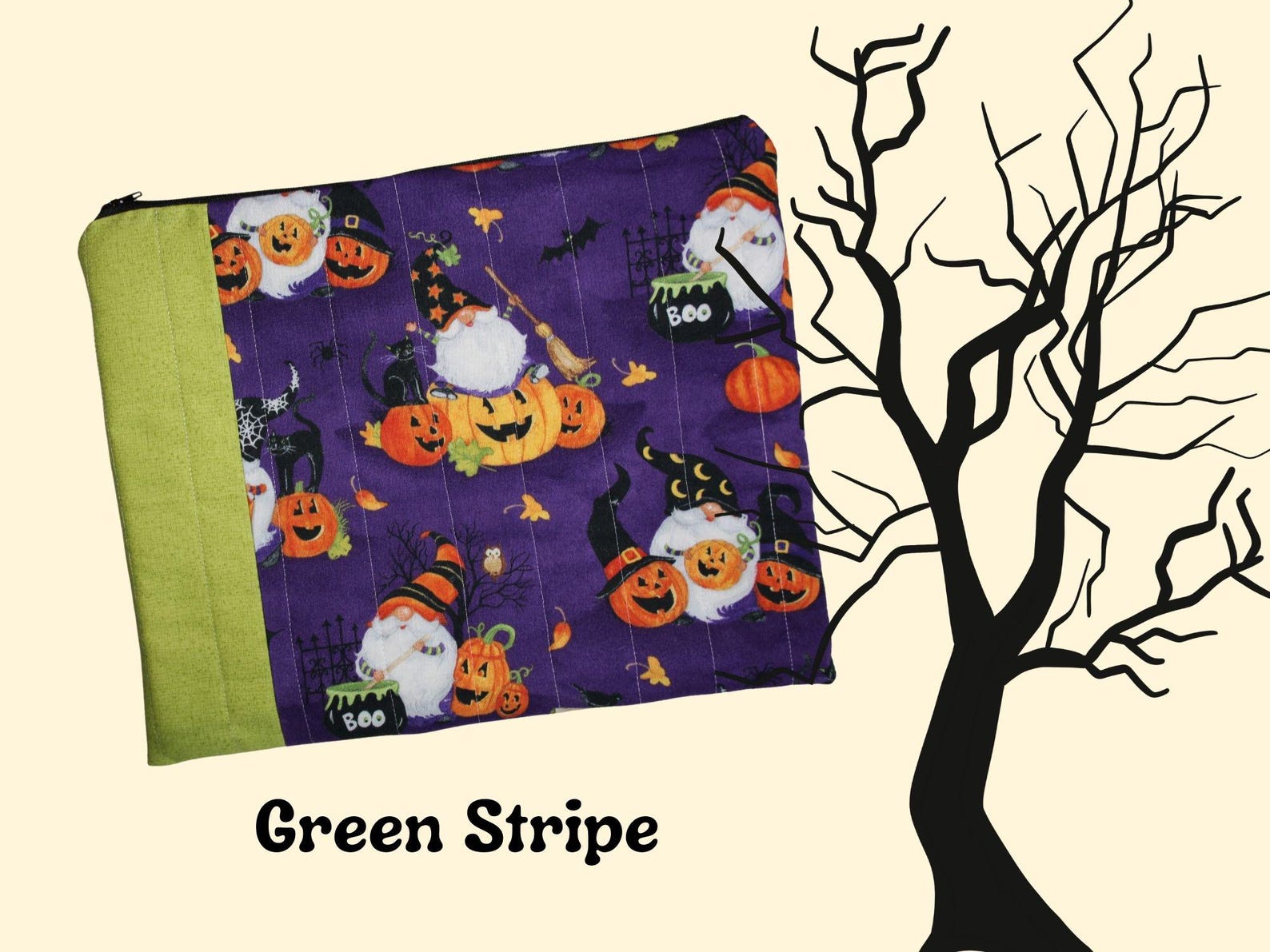 Pumpkin Keeper Project Bag, Free Shipping, Halloween Gnome and Pumpkins ...
