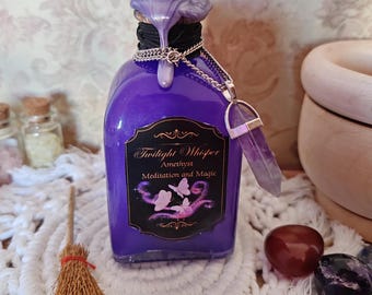 Ethereal Potion Bottles With Moon Water, Crystals, and Herbs, Whimsical ...