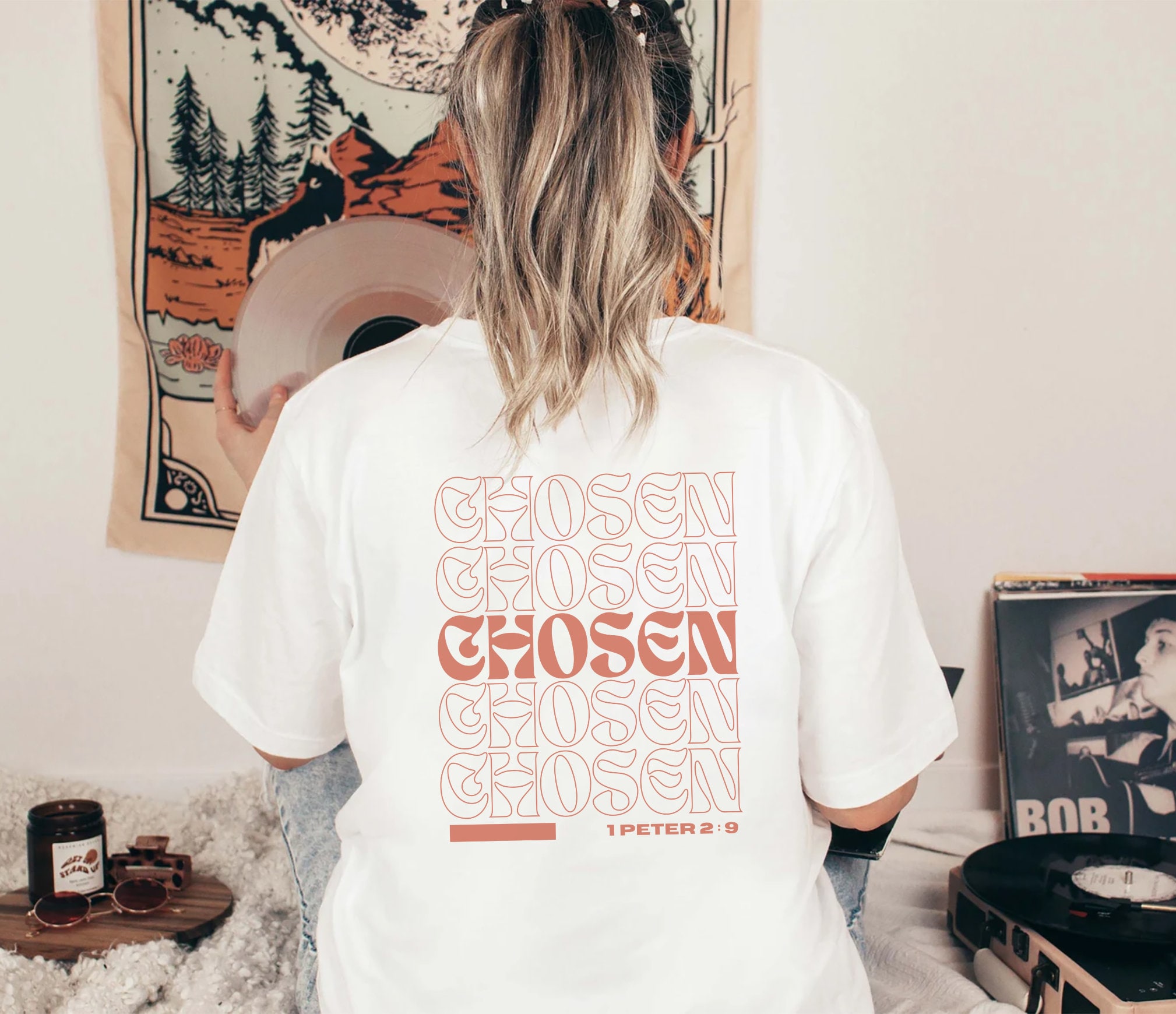 Chosen Bible Verse Shirt Christian Shirts Comfort Colors Aesthetic ...