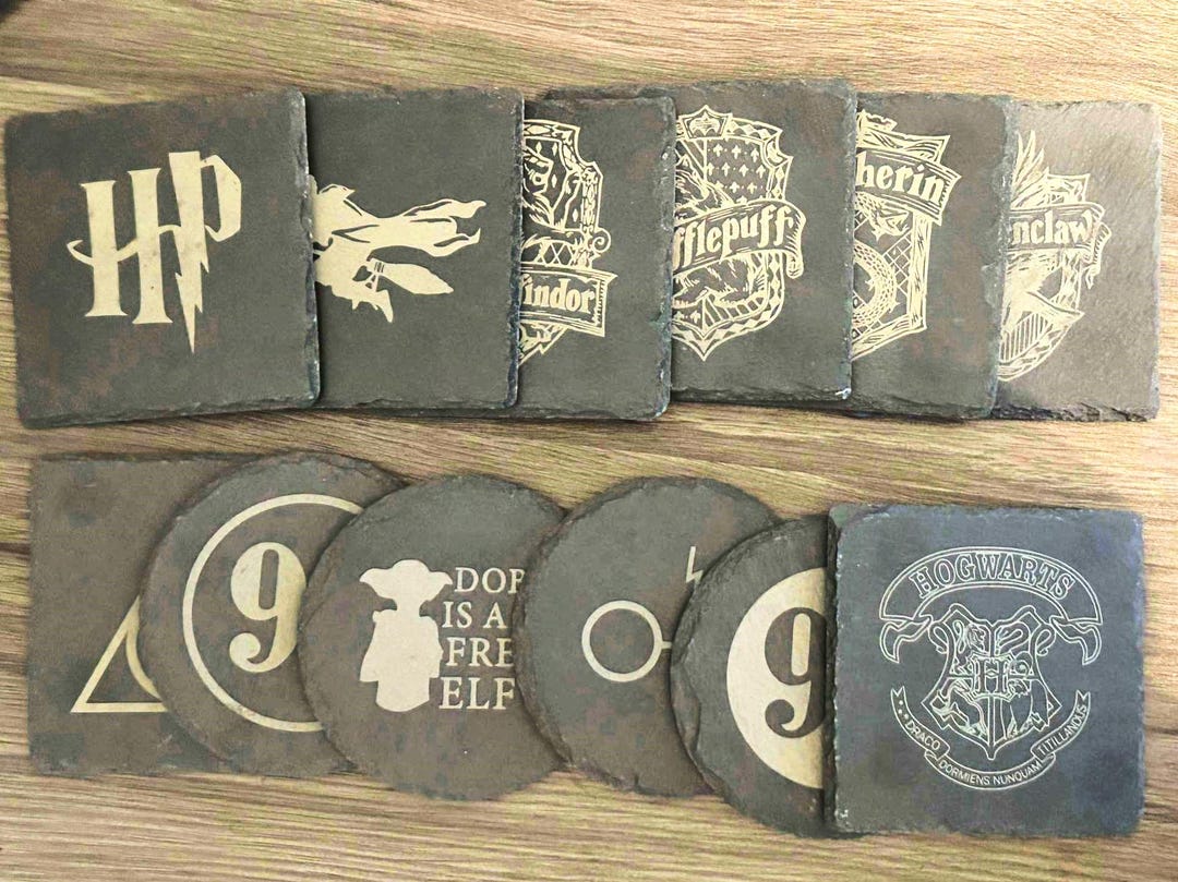 Harry Potter Coasters - Etsy