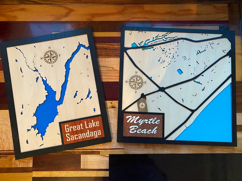 Map Art - Etsy