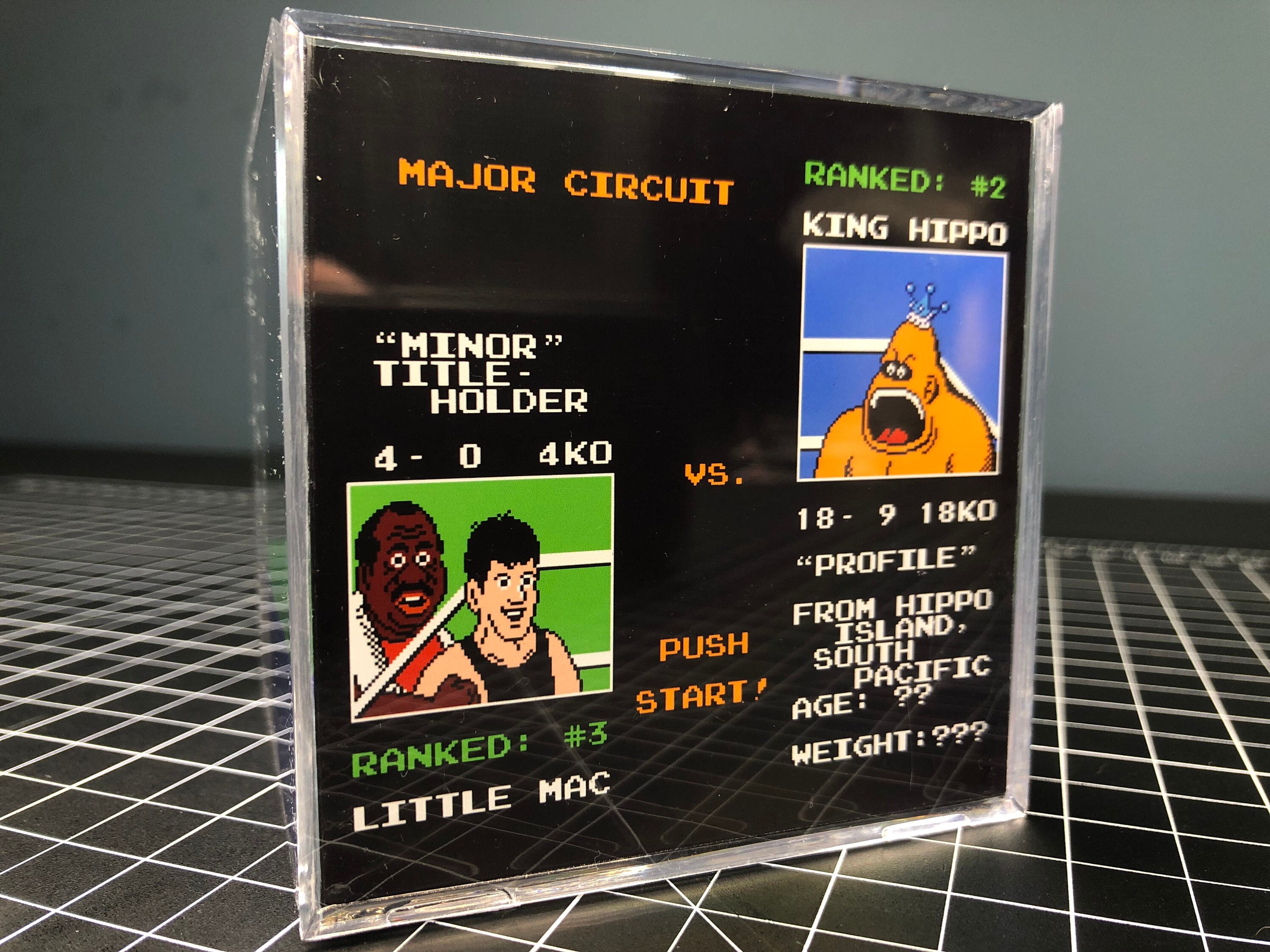 3D Retro Gaming 8-bit Diorama Cube Mike Tysons Punch-out - Etsy