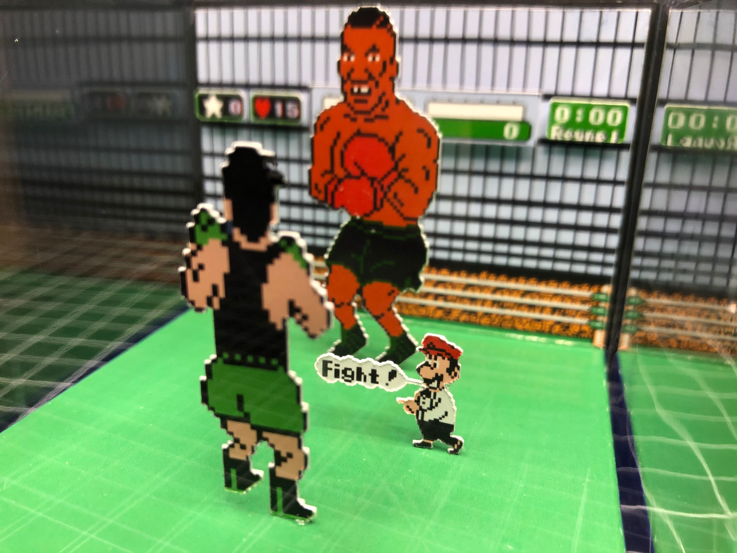 3D Retro Gaming 8-bit Diorama Cube Mike Tysons Punch-out - Etsy