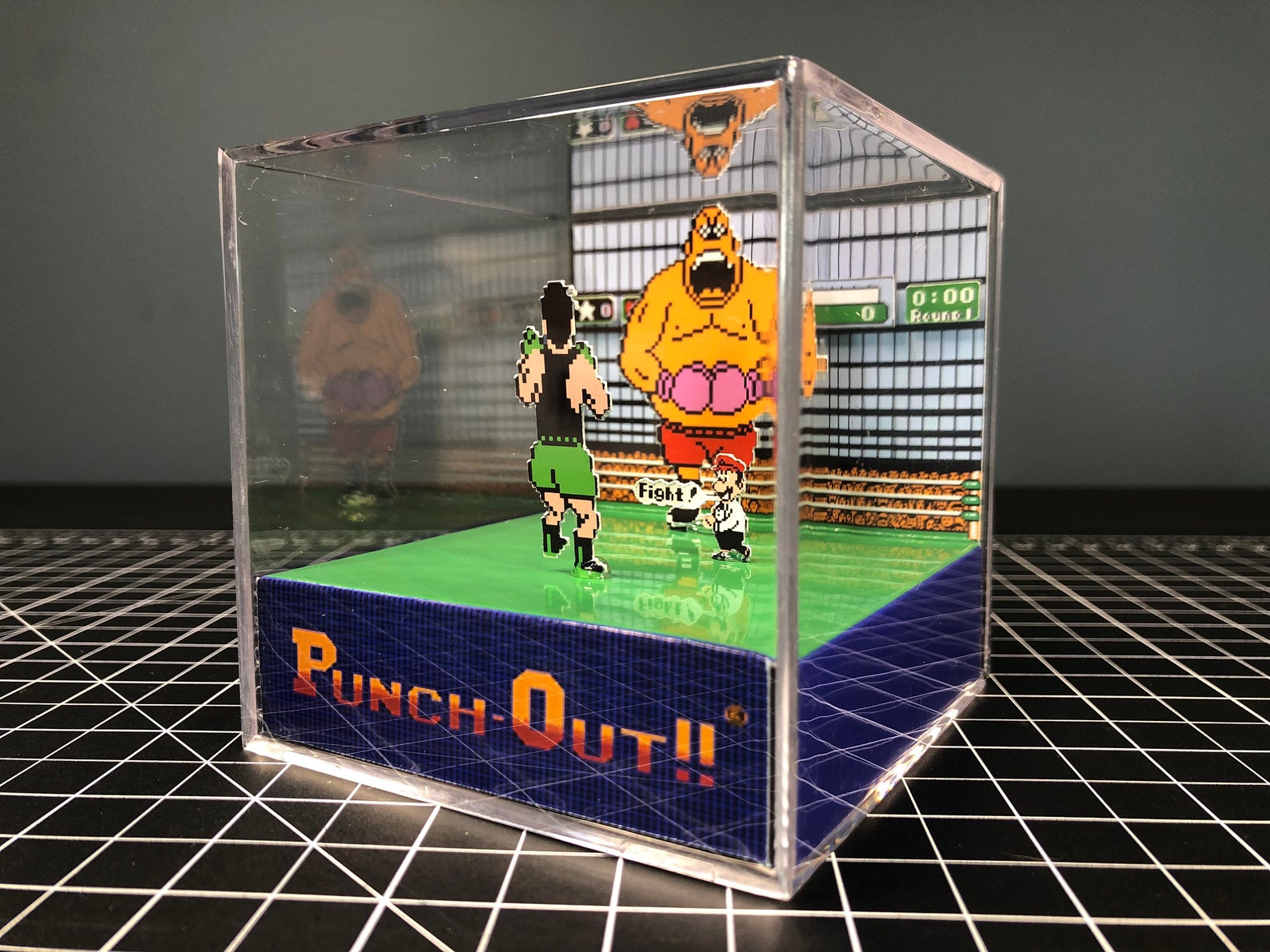 3D Retro Gaming 8-bit Diorama Cube Mike Tysons Punch-out - Etsy