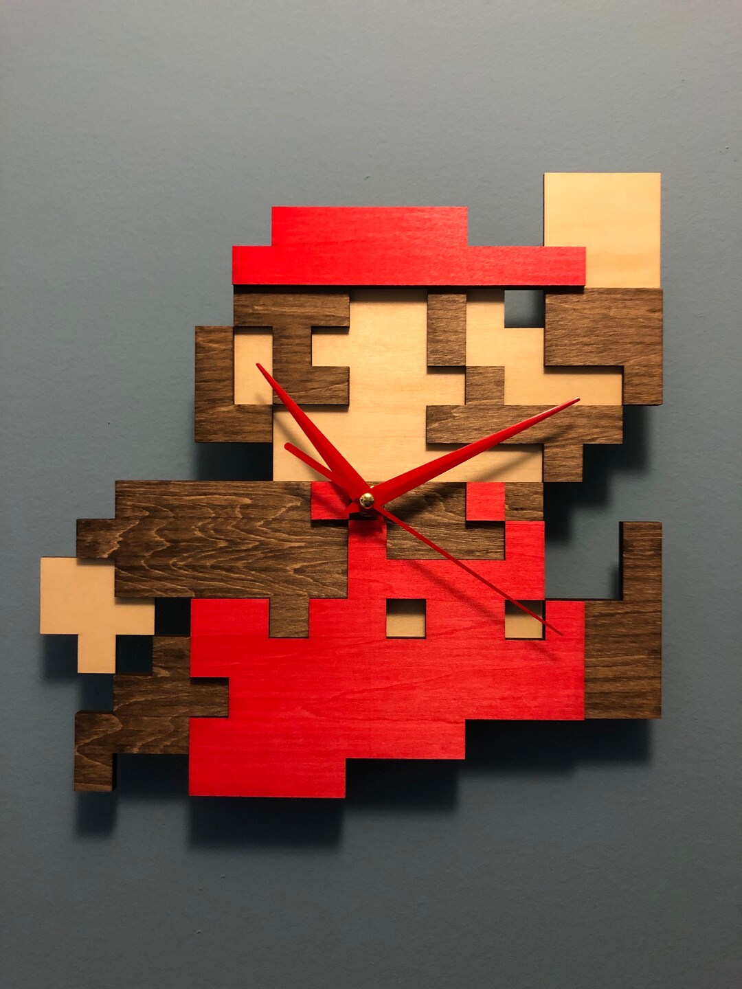 Handmade 3D Super Mario Bros. Decorative Unique Silent Clock, for Table ...