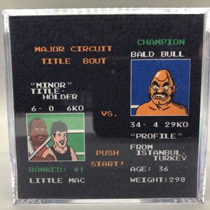 3D Retro Gaming 8-bit Diorama Cube Mike Tysons Punch-out NES Pick Any ...